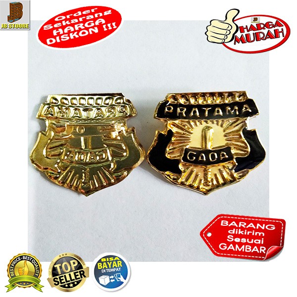 Jual Pin Lencana Gada Pratama Security Satpam Kuning / Pin Safari ...