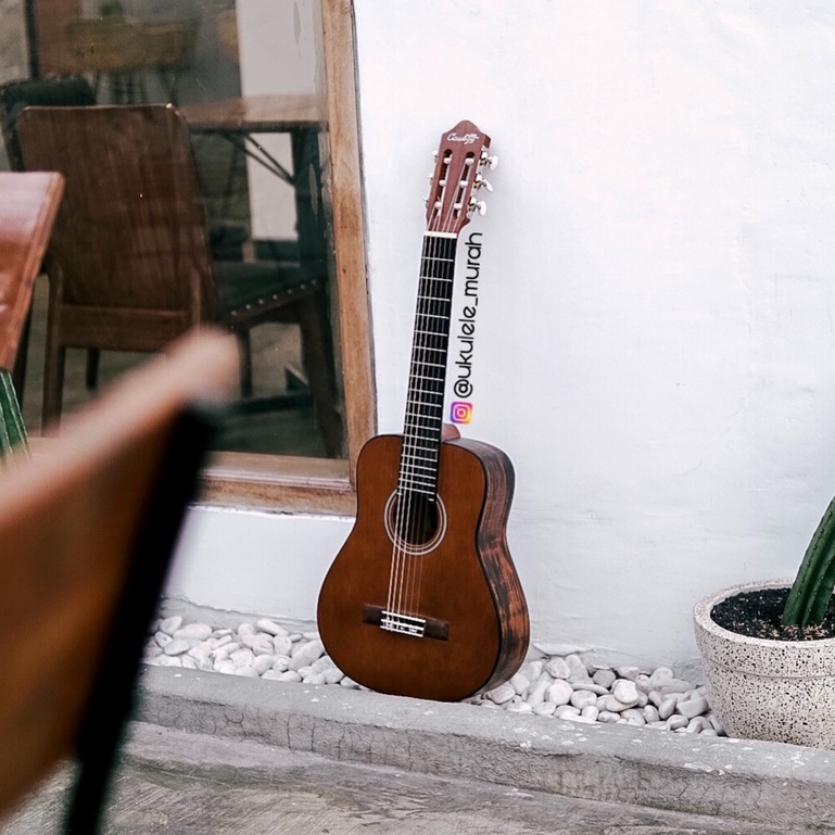Jual Gitar Klasik Mini 3/4 Nylon Cowboy Custom Fullset | Shopee Indonesia