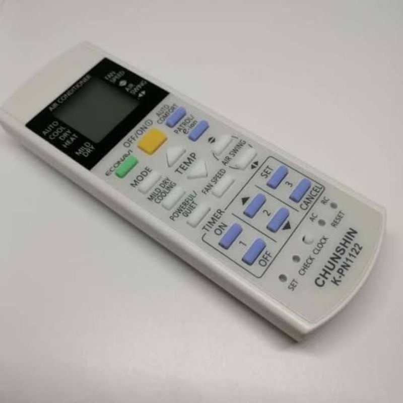 Jual REMOTE/REMOT AC PANASONICc ECONAVI AUTOCOMFORT ECOSMART INVERTER ...