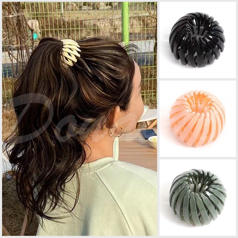 Jual Ikat Rambut Wanita Ponytail Bahan Plastik Gaya Retro - Scrunchies ...