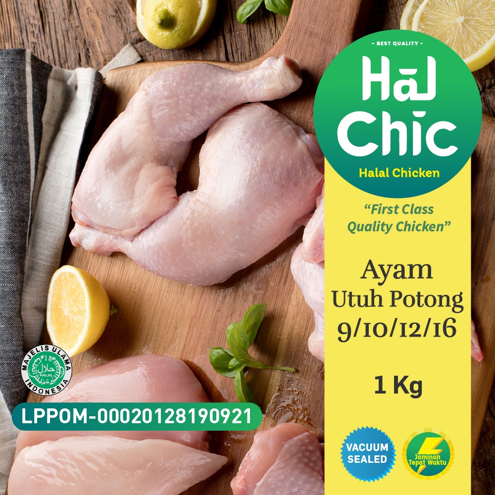 Jual Ayam Potong 9/10/12/16 Cut 1 Kg HalChic | Shopee Indonesia