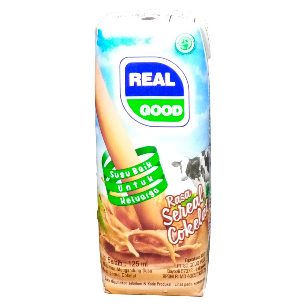 Jual Real Good Susu Rasa Sereal Cokelat 125ml | Shopee Indonesia