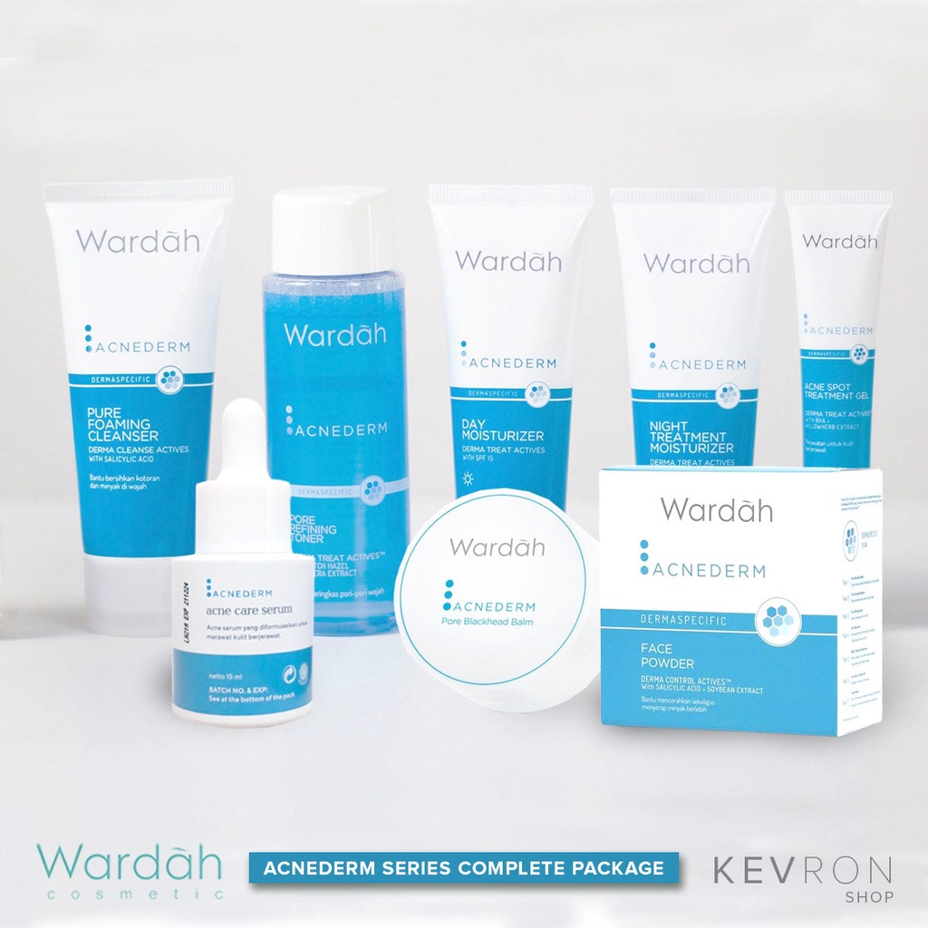 Jual Paket Wardah Acnederm Series Complete Package Paket Skincare Lengkap Untuk Kulit Berminyak ...