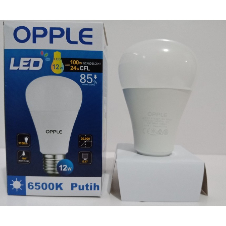 Jual OPPLE LED 12 Watt 12W Lampu Putih 6500K | Shopee Indonesia