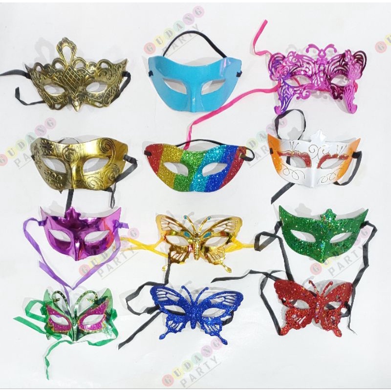 Jual Topeng Pesta/Party Mask/Topeng Half Face/Halloween Mask/Masquerade ...