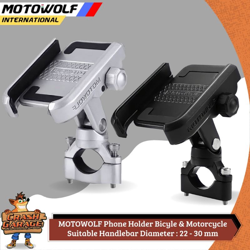 Jual MOTOWOLF Holder Handphone Phone Holder Hp Motor Dudukan Hp Tempat Hp Stang Spion Motor ...