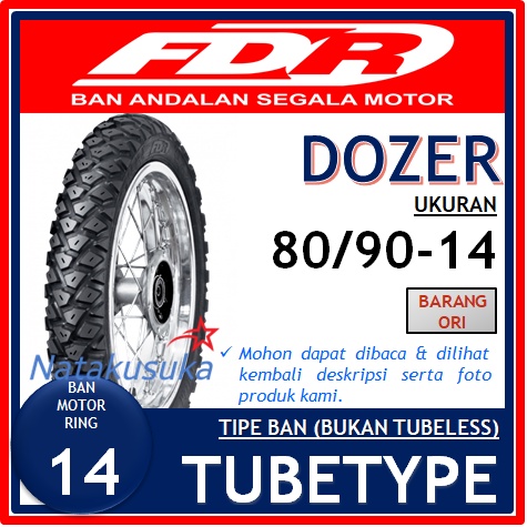 Jual FDR Dozer 80/90 - 14 Tubetype (TT) | Shopee Indonesia