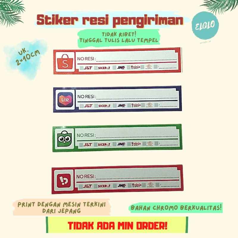 Jual Stiker Resi Pengiriman|Stiker Label Paket | Shopee Indonesia