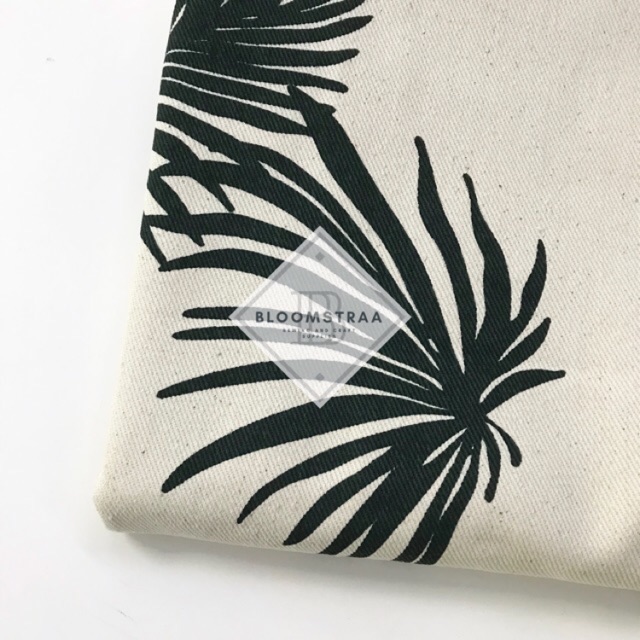 Jual Bahan Kanvas Twill Palm Leaf tropical daun palem canvas fabric ...