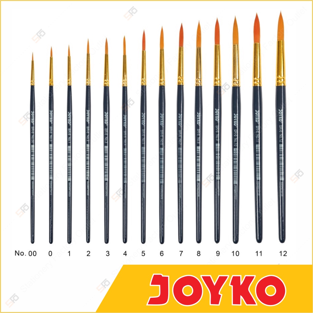 Jual Kuas Lukis Joyko Round BR-6 | Shopee Indonesia