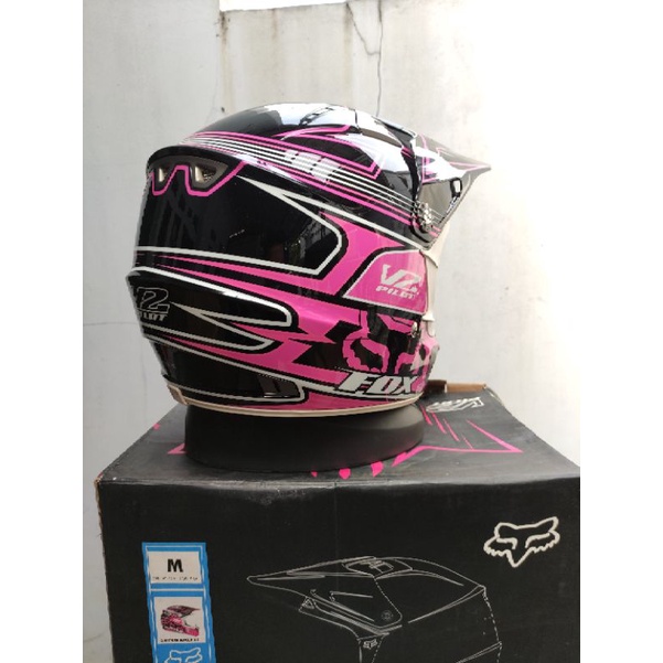 Jual HELM FOX PILOT V2 RACE PINK MOTOCROSS ORIGINAL HELMET CROSS ...