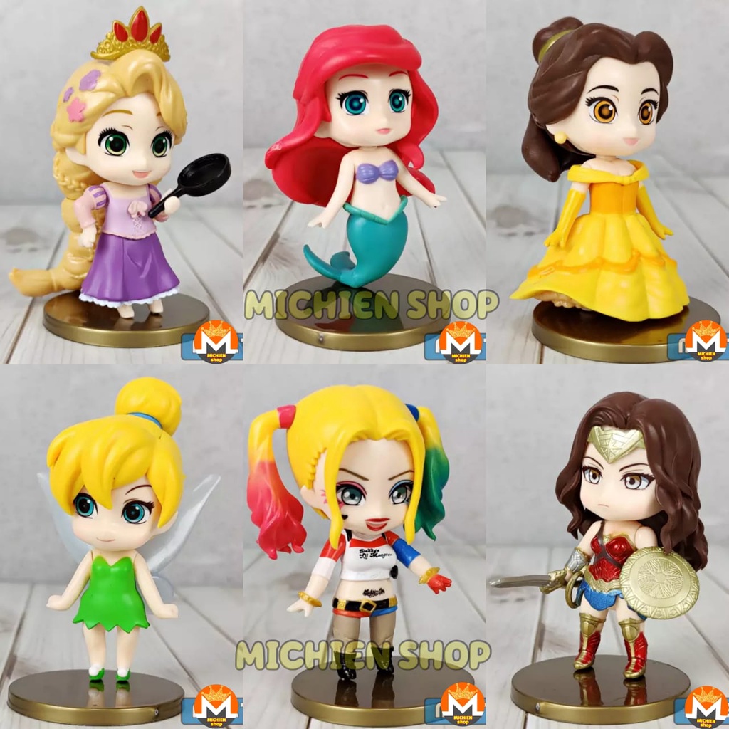 Jual PRINCESS CHUBBY ARIEL TINKERBELL RAPUNZELL BELLE WONDER WOMEN ...
