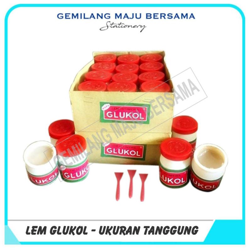 Jual [ HARGA PAKET DAPAT 72 PCS ] Glue White Lem Kertas GLUKOL Tanggung ...