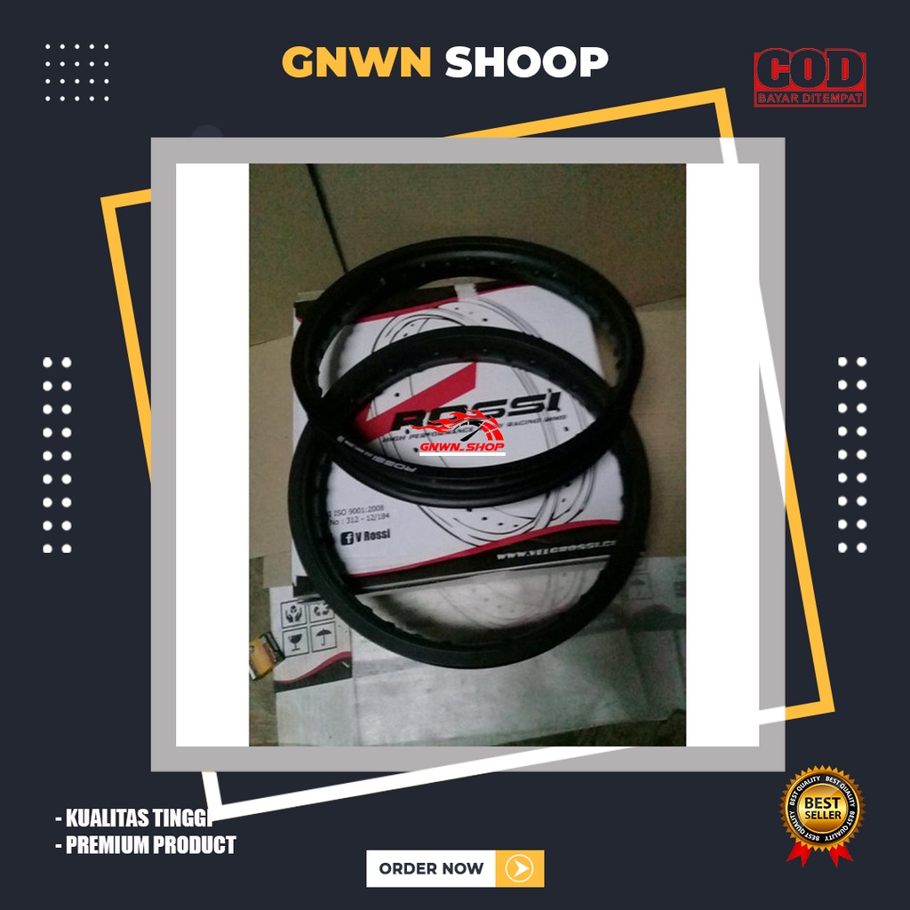Jual Velg Motor Merek V-Rossi Ukuran 17-185 -215 | Shopee Indonesia