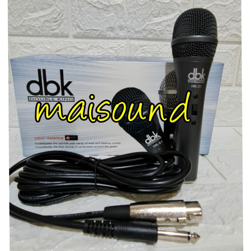 Jual MIC KABEL DBK HK51 ORIGINAL MICROPHONE DBK HK 51 DYNAMIC FREE ...