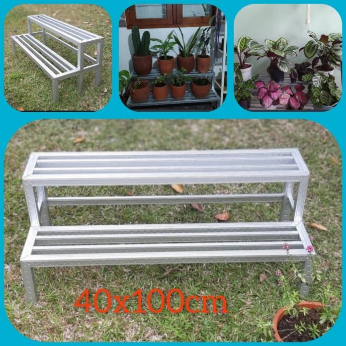 Jual rak pot bunga besi bersusun minimalis - panjang 100cm | Shopee ...