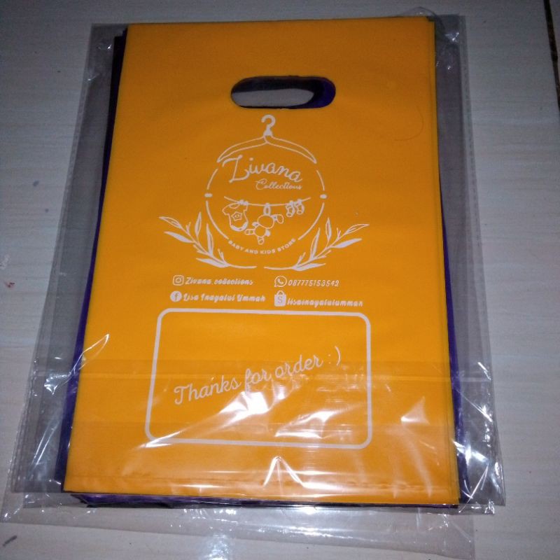 Jual Plastik toko plus sablon nama olshop dan nama toko ukuran 20x30 ...