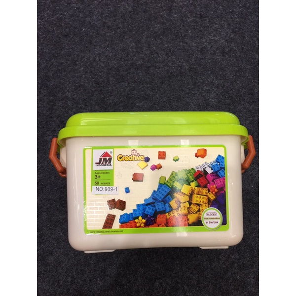 Jual Mainan Balok Edukasi Creative Blocks 50Pcs | Shopee Indonesia
