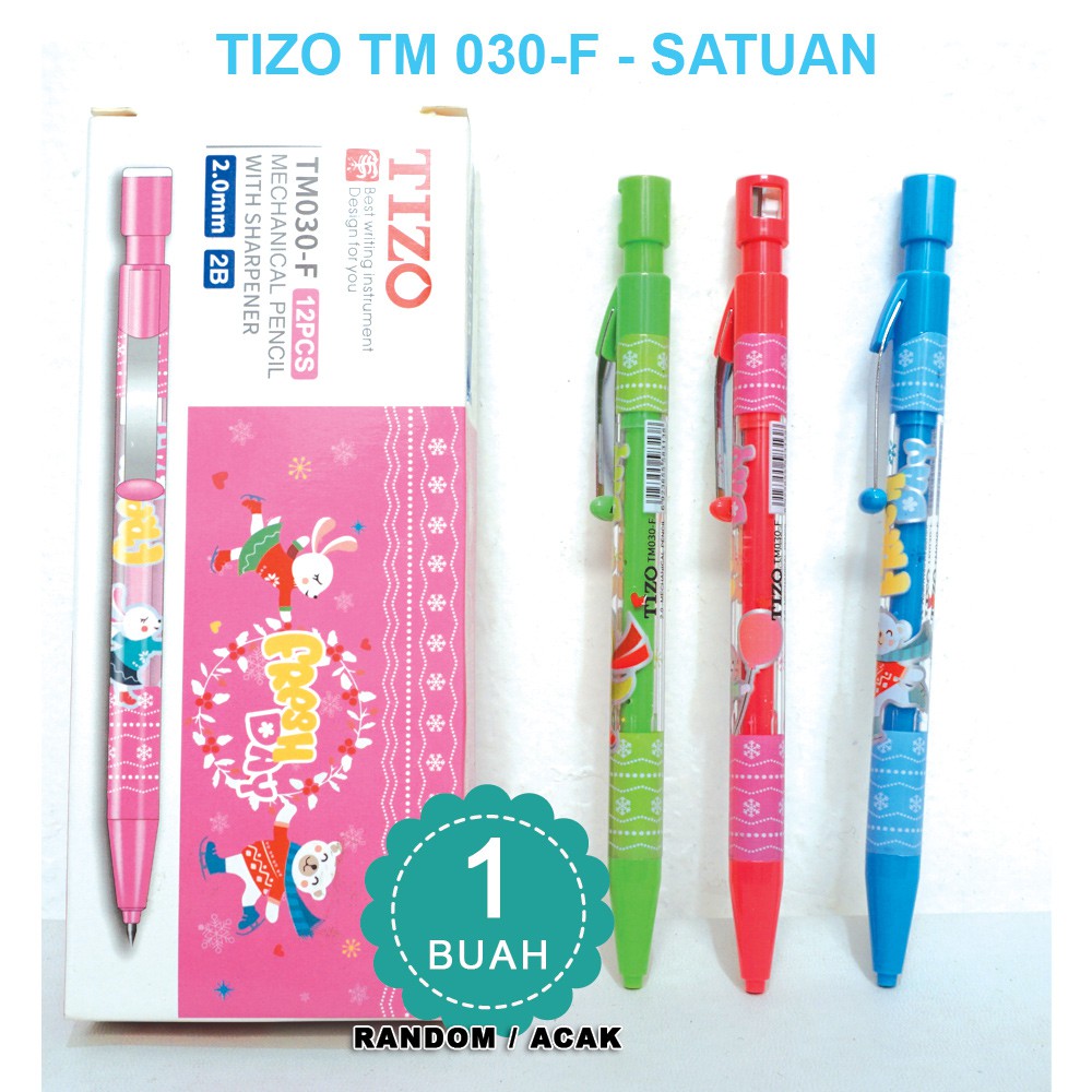 Jual Pensil mekanik TIZO TM 030 F- pensil mekanik 2.0 mm - Satuan | Shopee Indonesia