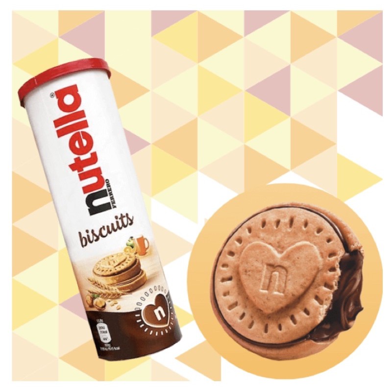Jual NUTELLA BISCUITS Tube - Biskuit Nutella Eropa - 166 gr | Shopee ...