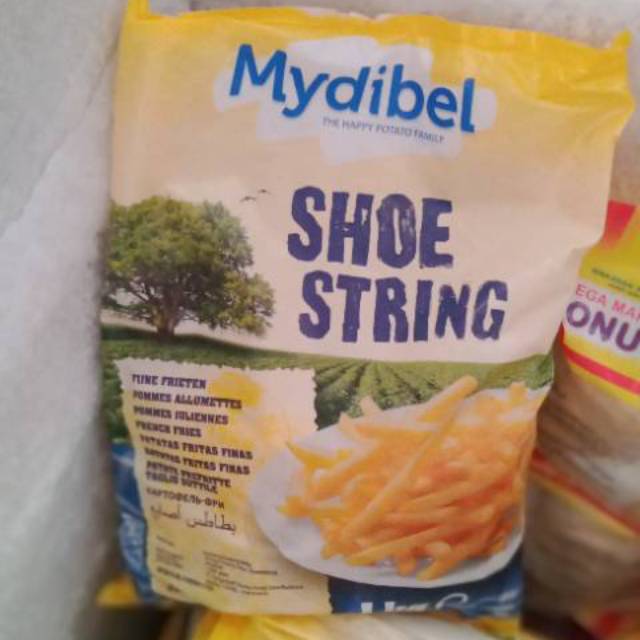 Jual Kentang Mydibel 1 kg shoestring/ French Fries mydibel | Shopee ...