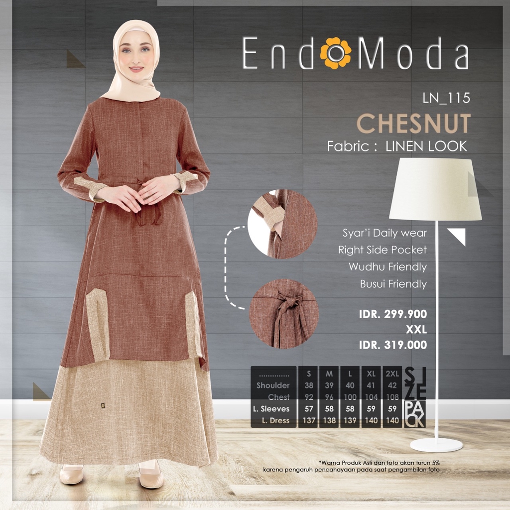 Jual GAMIS MUSLIMAH ENDOMODA LN 115 | Shopee Indonesia