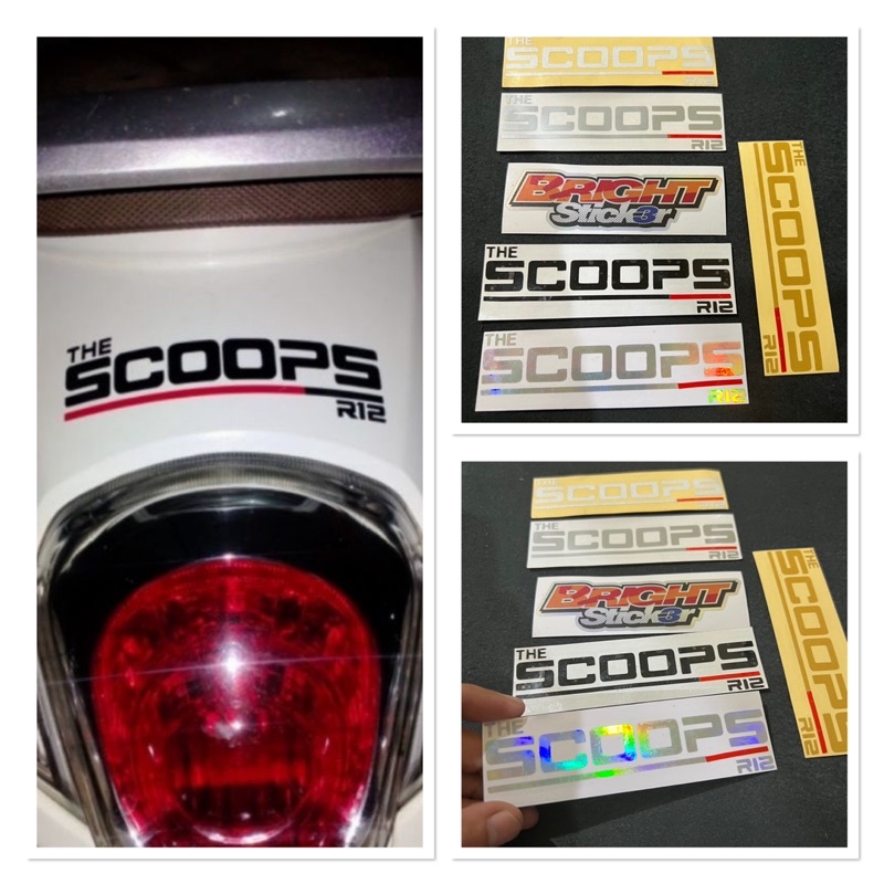Jual STICKER THE SCOOPS R12 CUTTING | Shopee Indonesia