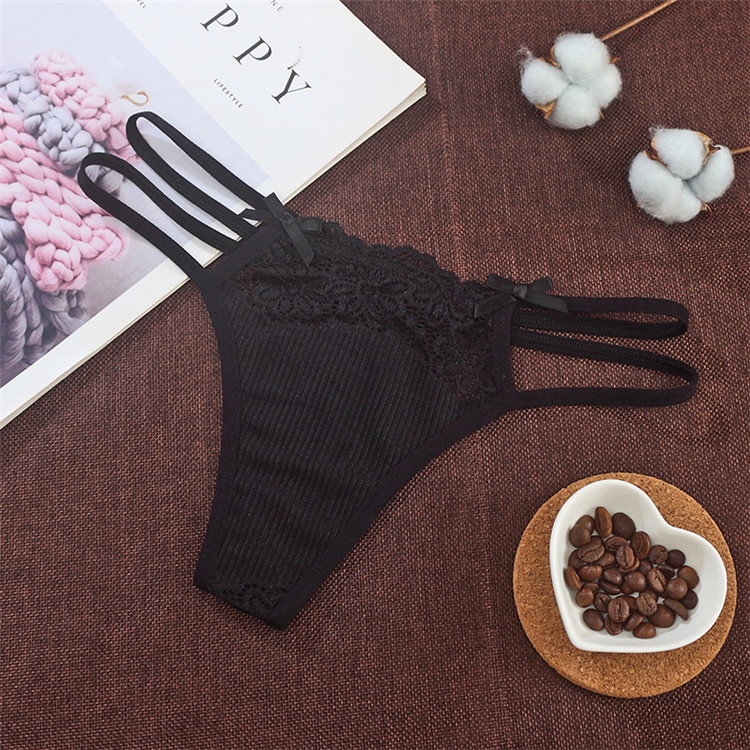 Jual (COD) Celana Dalam Wanita Sexy Sabuk tipis Mulus G String Low ...