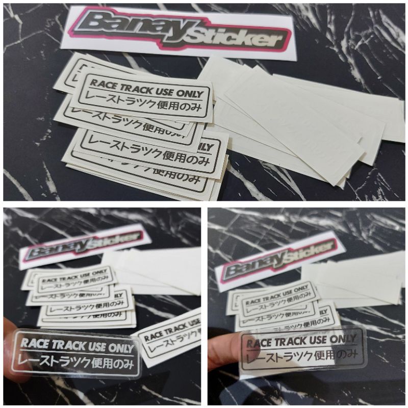 Jual STICKER RACE TRACK USE ONLY JAPAN TRANSPARAN | Shopee Indonesia