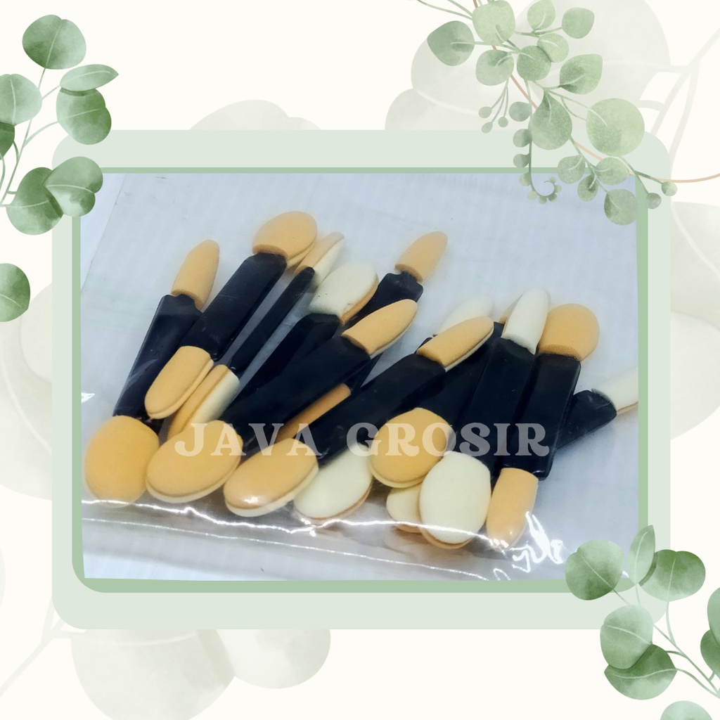 Jual SPONGE EYESHADOW/ KUAS SPONGE EYESHADOW WARNA HITAM 2 SISI ...