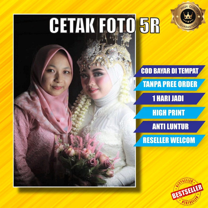 Jual CETAK FOTO 5R MURAH SEHARI JADI 13 x 18 cm | Shopee Indonesia