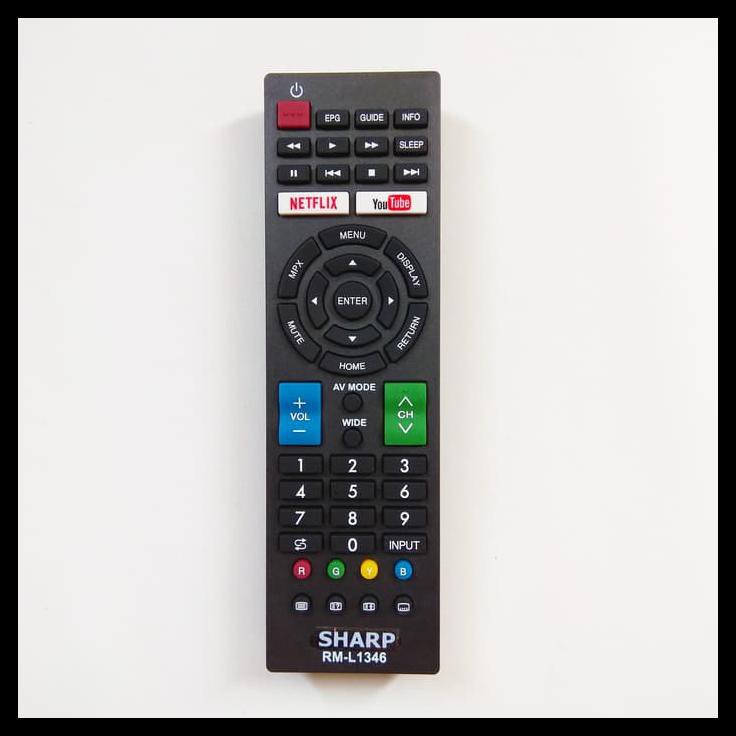 Jual Remot/Remote Tv Sharp Lcd/Led Smart Tv Netflix Youtube Murah Kode ...