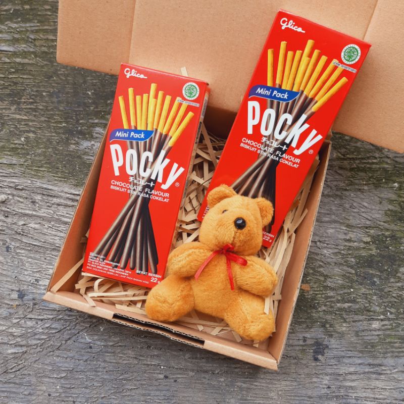 Jual hampers pocky hampers coklat hamper valentine kado coklat snack ...
