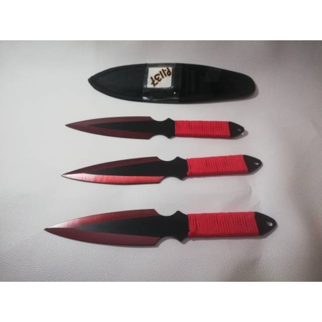 Jual PISAU LEMPAR NARUTO NINJA P1137 SURVIVAL KIT HUNTING BERBURU ...