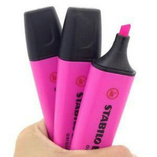 Jual Stabilo boss pink / kuning original highlighter | Shopee Indonesia