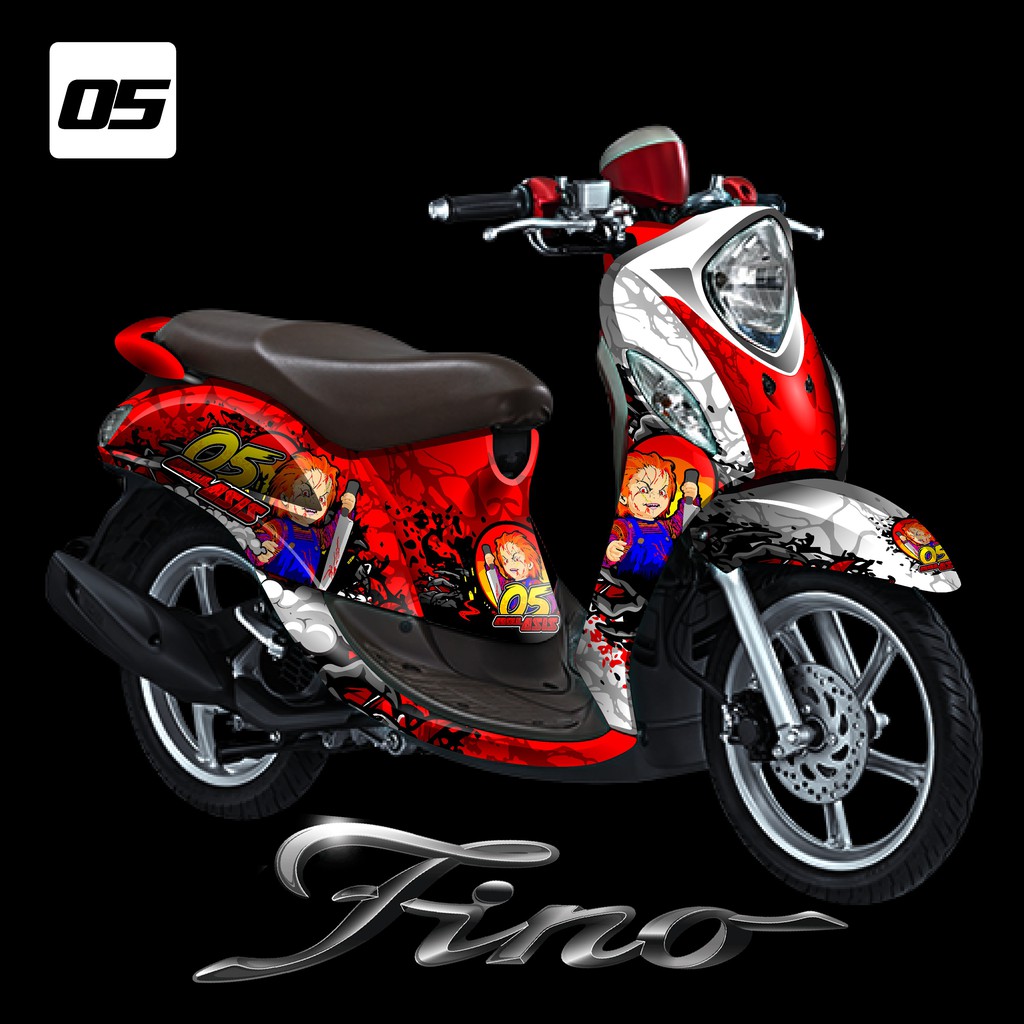 Jual Decal Sticker Motor Yamaha Fino Fi Fullbody Plus DasbOR HN 05 ...