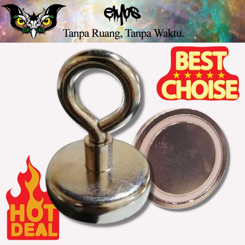Jual Strong Neodymium Magnet Kuat DIY Serbaguna Model Bulat 48mm 50Kg ...