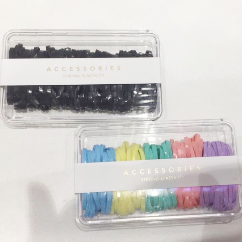 Jual MINISO RUBBER BAND / KARET RAMBUT WARNA WARNI | Shopee Indonesia
