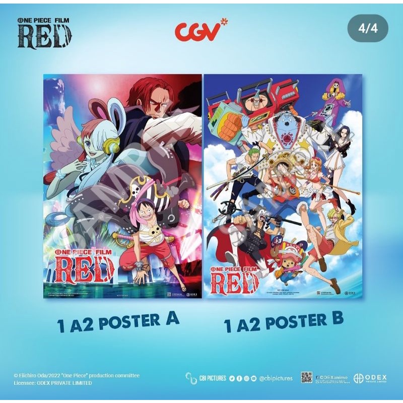 Jual OFFICIAL MERCHANDISE ONE PIECE RED FANSCREENING CGV | Shopee Indonesia