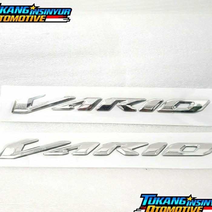 Jual Logo / Emblem Logo Vario 125/150 New Chrome Sepasang | Shopee ...