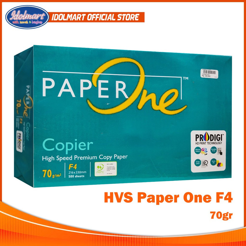 Jual IDOLMART Kertas HVS F4 Paper One 70 & 75 gr | Shopee Indonesia