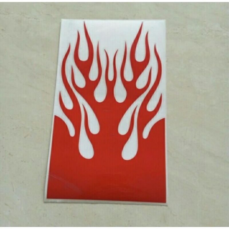 Jual STIKER CUTTING SEPAKBOR MOTOR MOTIF API | Shopee Indonesia