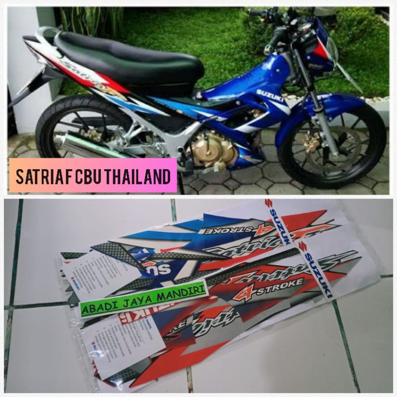 Jual List Striping Stiker Suzuki Satria Fu F CBU Thailand 150 Biru ...