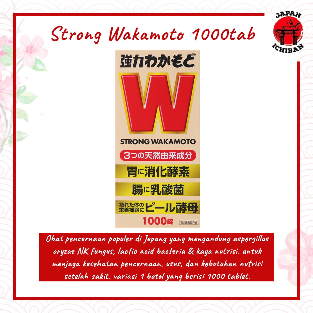 Jual Strong Wakamoto 1000 pill Original Japan (Asli 100% Jepang ...