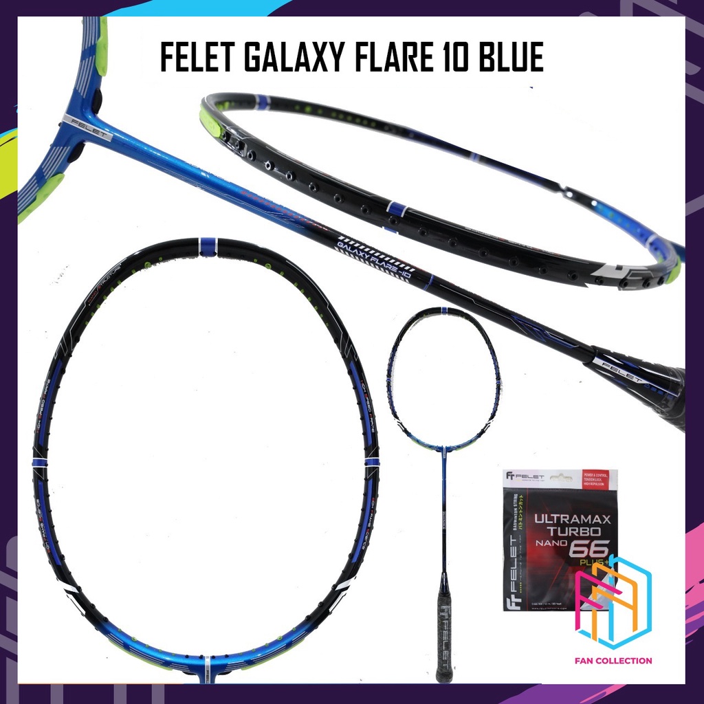 Jual FELET GALAXY FLARE 10 / FT GALAXY FLARE 10 RAKET BADMINTON ...
