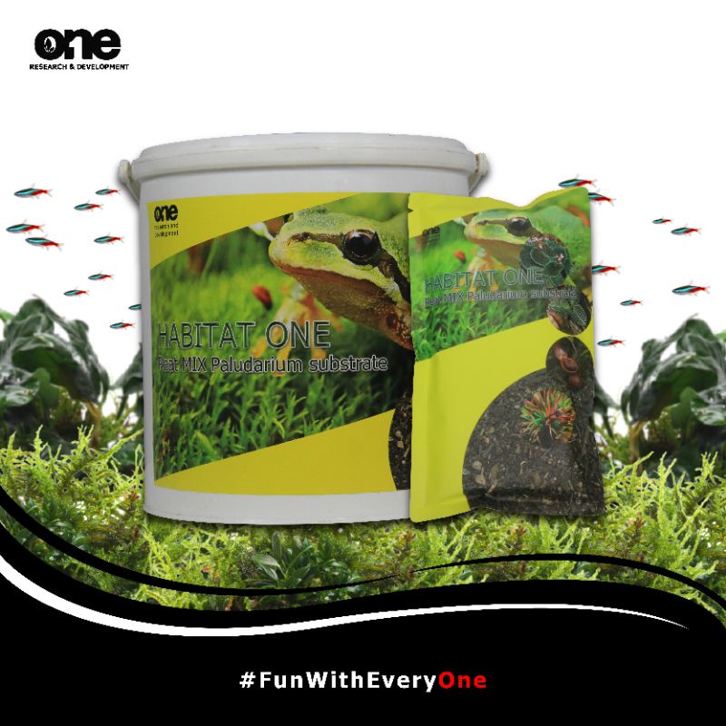 Jual HABITAT ONE - Media Tanam Organik Paludarium Terrarium Substrate Aquascape One Riset ...