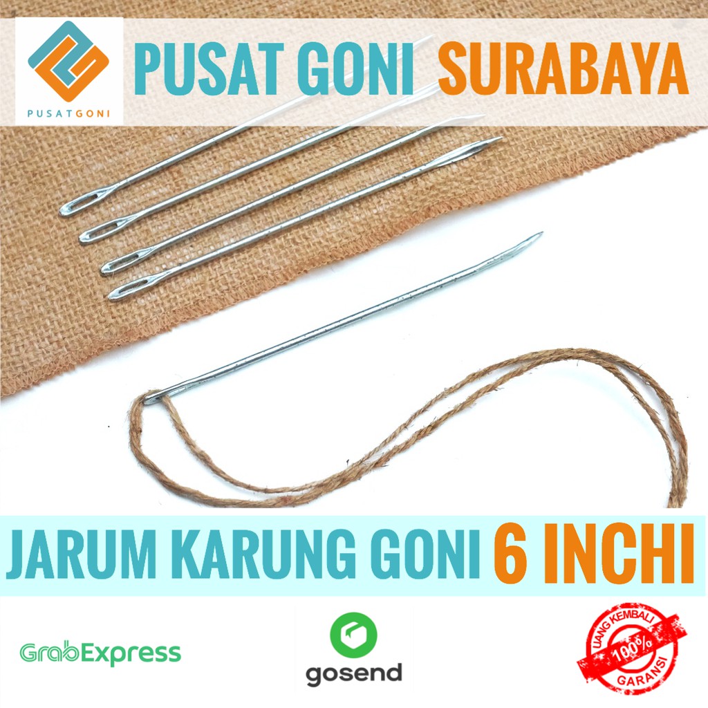 Jual Jarum Karung Goni Ukuran 6 Inchi - Jarum Jahit Bahan Goni - Jarum ...
