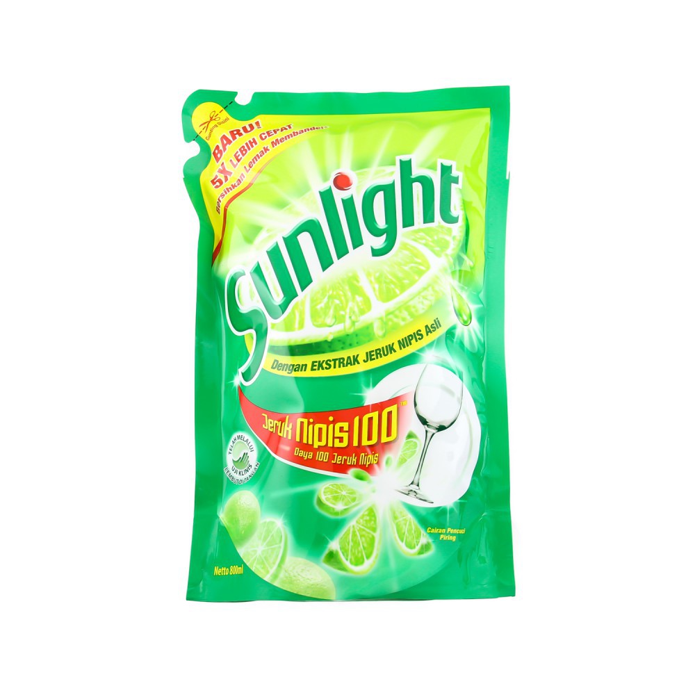 Jual Sunlight Liquid Lime 750ml Pouch | Shopee Indonesia