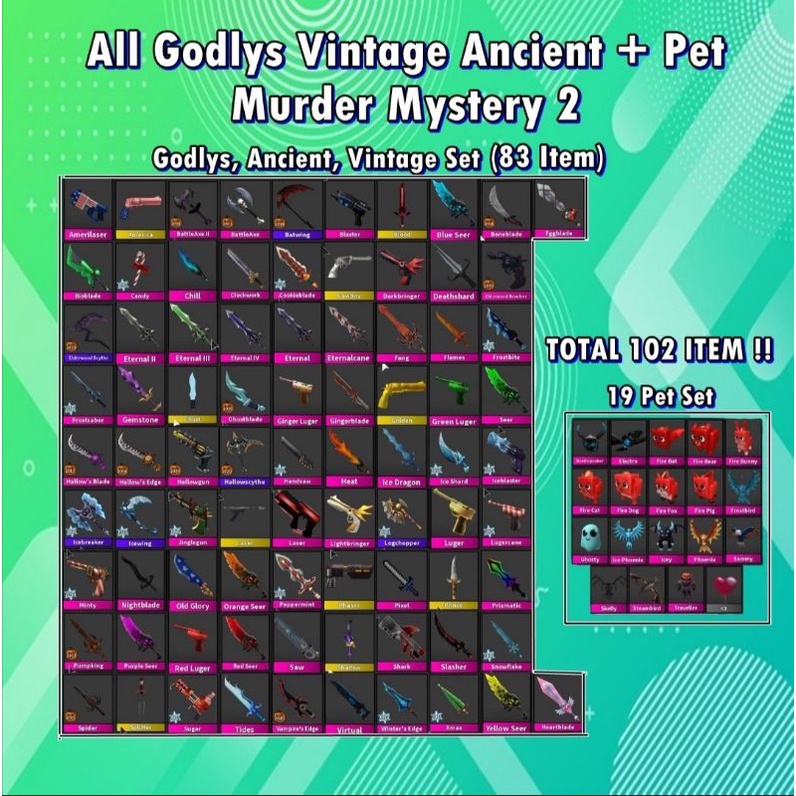 Jual All Godly Vintage Ancient And Pet Small set Murder Mystery 2/MM 2 ...