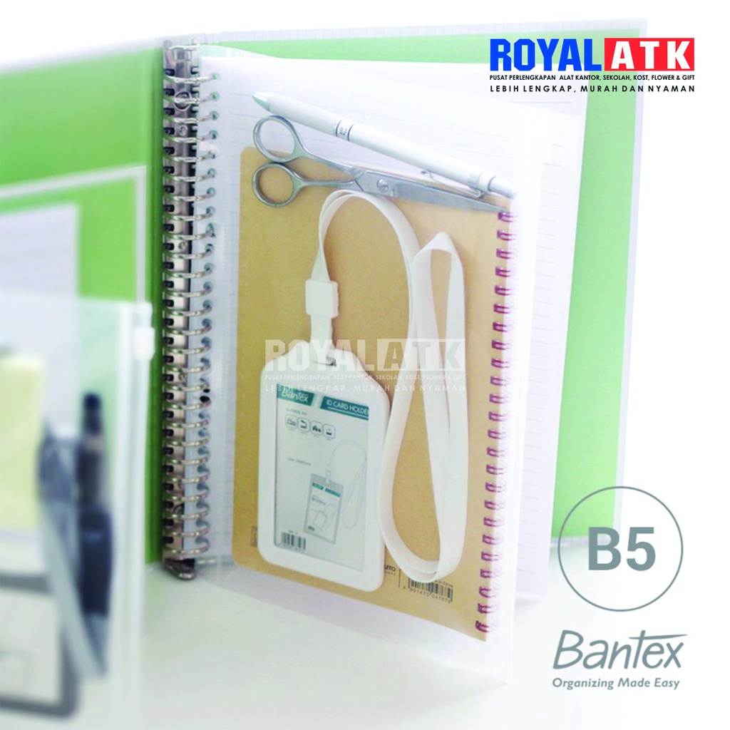 Jual MULTI HOLES ZIP POCKET B5 PP (8073 08) BANTEX | Shopee Indonesia